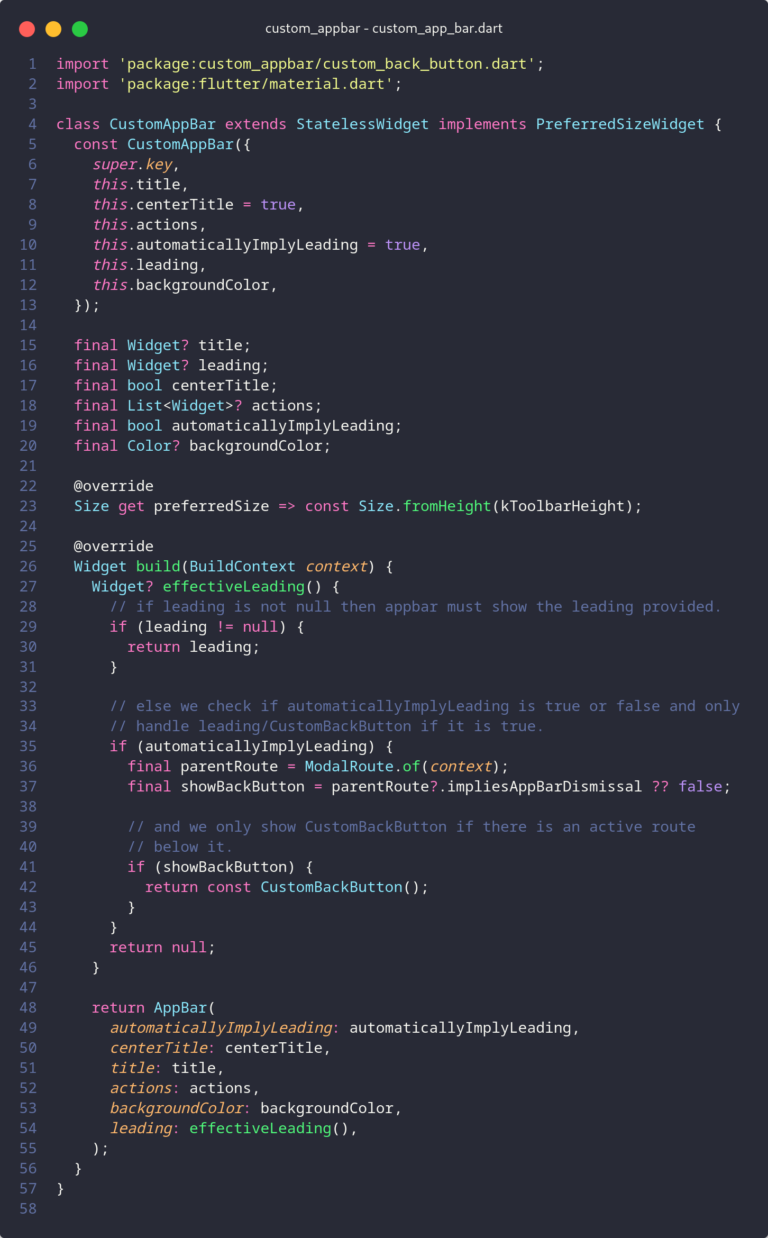 How To Create A Reusable Appbar With Custom Back Button In Flutter Sangams Blog